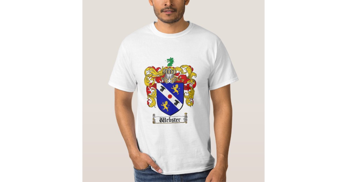 Webster Family Crest - Webster Coat of Arms T-Shirt | Zazzle