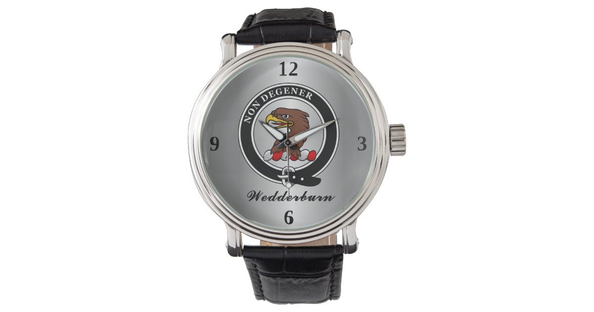 Wedderburn Clan Badge Personalised Watch | Zazzle