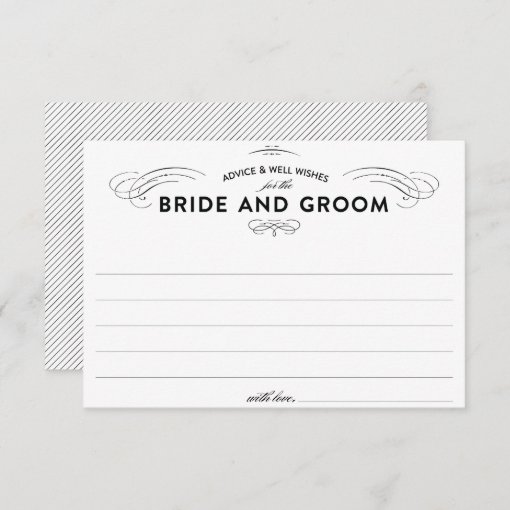 Wedding Advice Cards | Zazzle