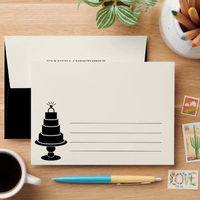 Wedding Cake Envelope | Zazzle