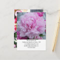 Wedding Florist Business Card Postcard | Zazzle