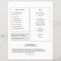 Wedding Program Novelty Newspaper Style Flyer | Zazzle