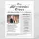 Wedding Program Novelty Newspaper Style Flyer | Zazzle