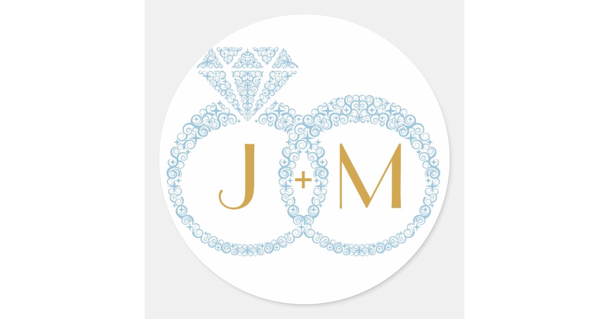 Wedding Rings Sticker | Zazzle
