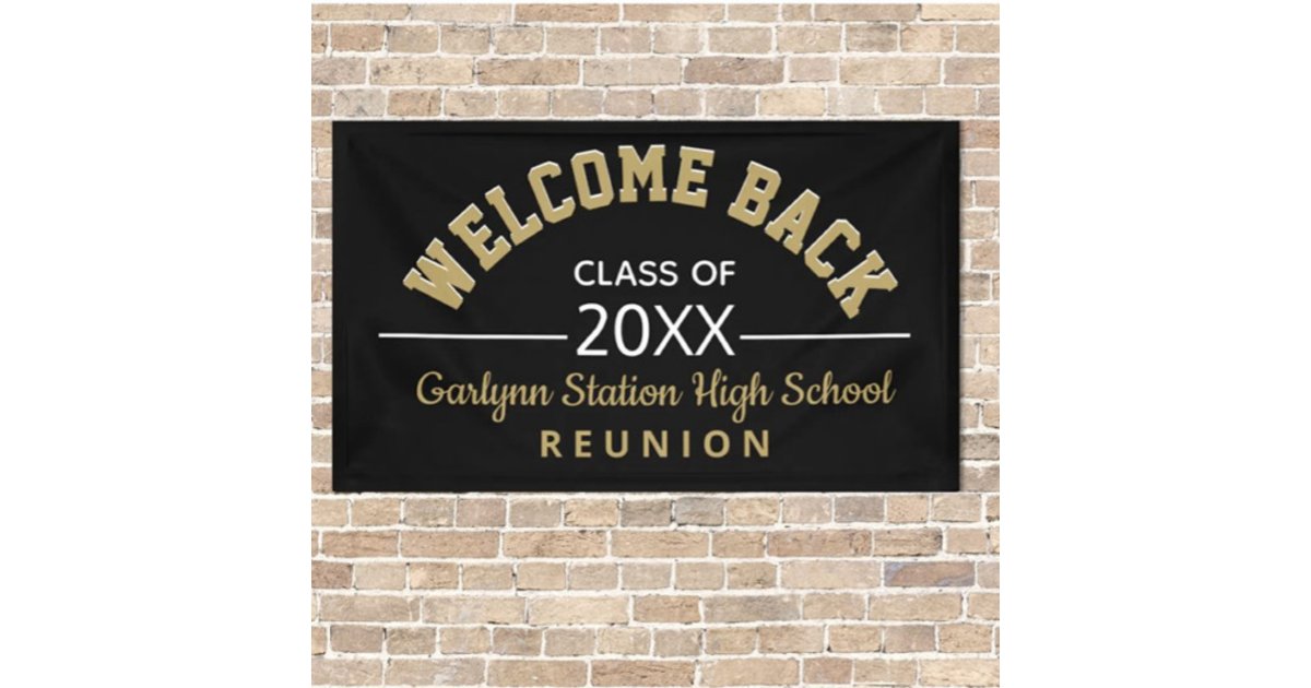 Welcome Back Class reunion banner | Zazzle