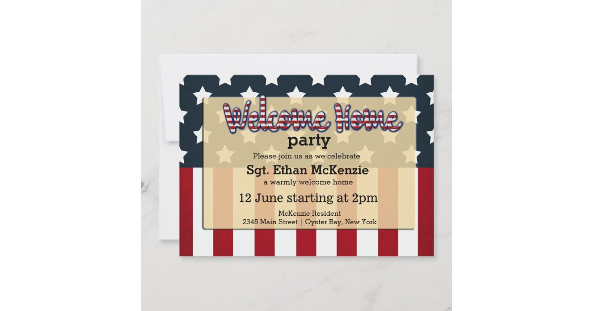 Welcome Home party Invitation | Zazzle