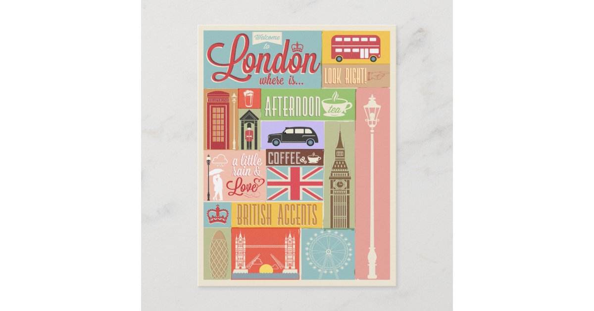 Welcome to London Postcard | Zazzle
