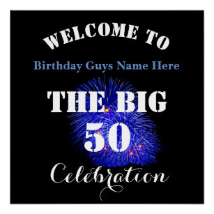 Happy 50th Birthday Posters & Prints | Zazzle UK