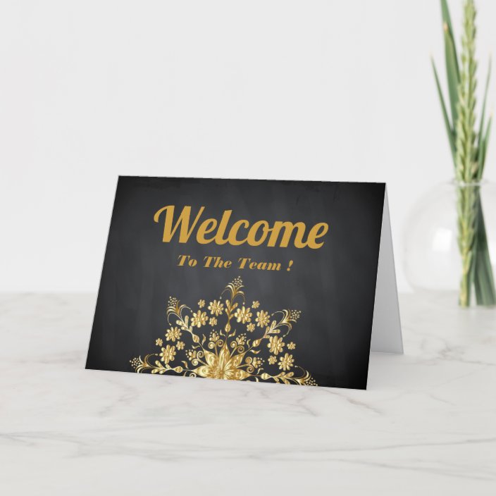 Welcome To The Team Daisy Flower Card | Zazzle.co.uk