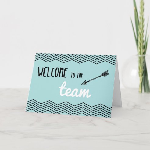Welcome To The Team Cards | Zazzle UK