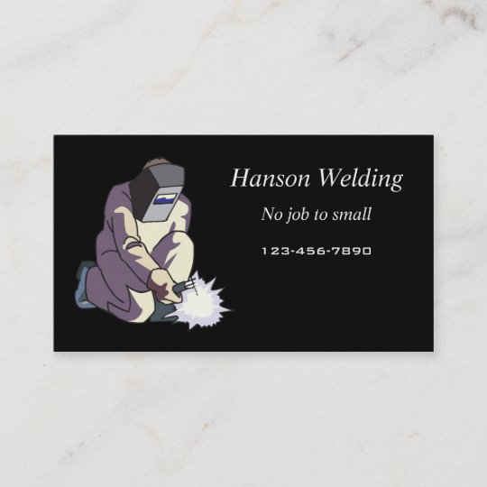 Welding business card | Zazzle.co.uk