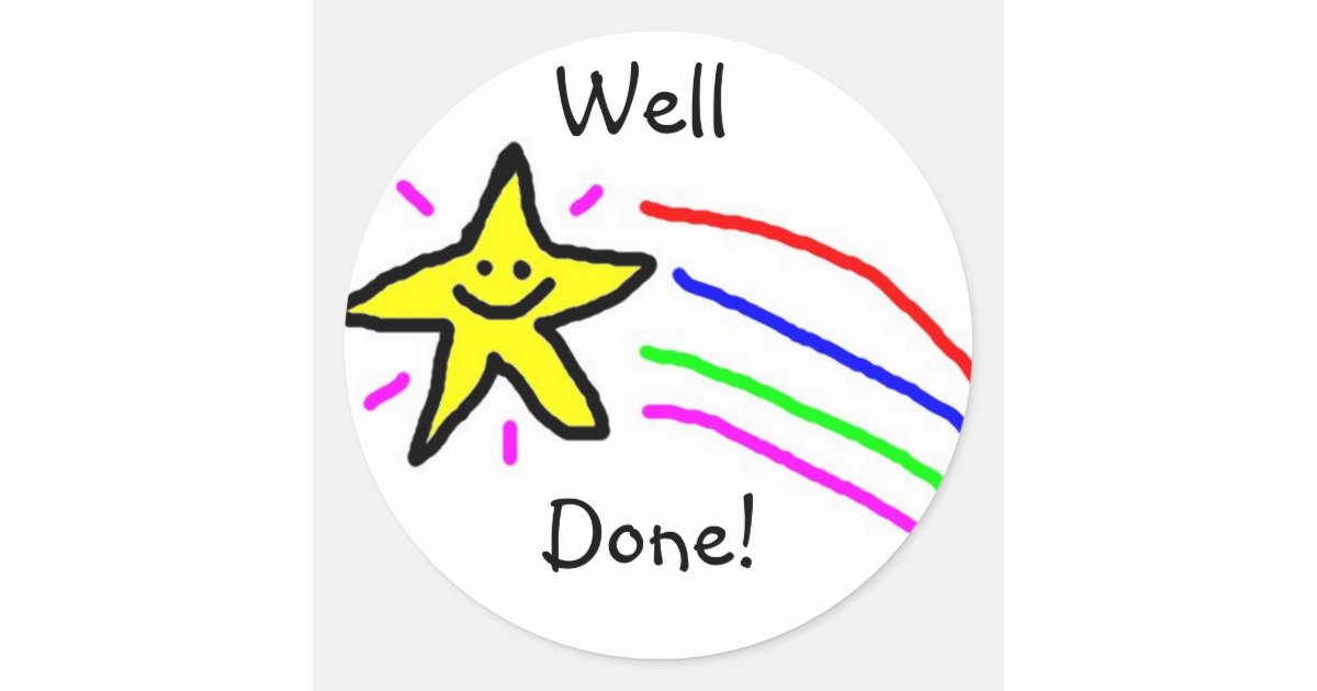Well Done Star Stickers | Zazzle