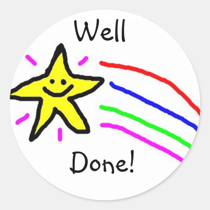 Well Done Star Stickers | Zazzle