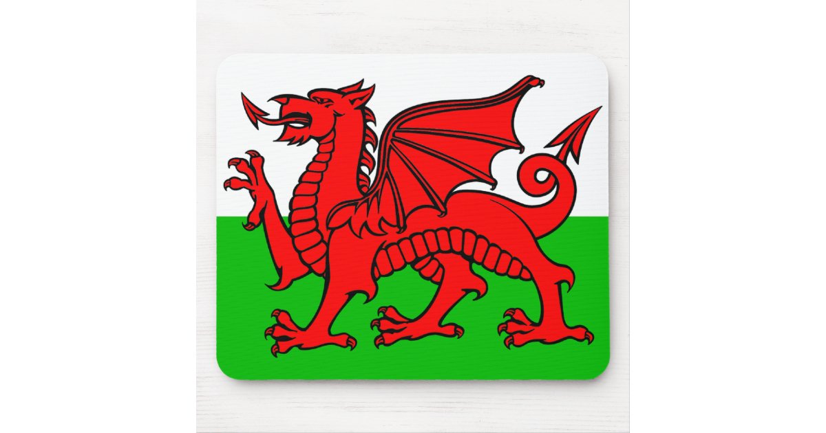 Welsh flag mouse mat | Zazzle