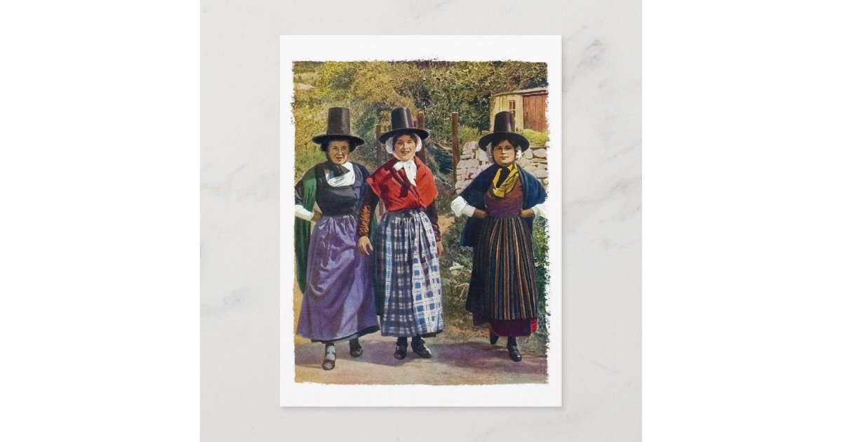 Welsh Girls Postcard | Zazzle