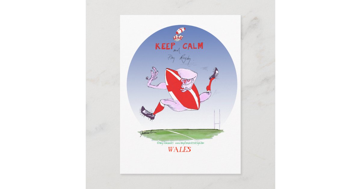 welsh rugby, tony fernandes postcard | Zazzle