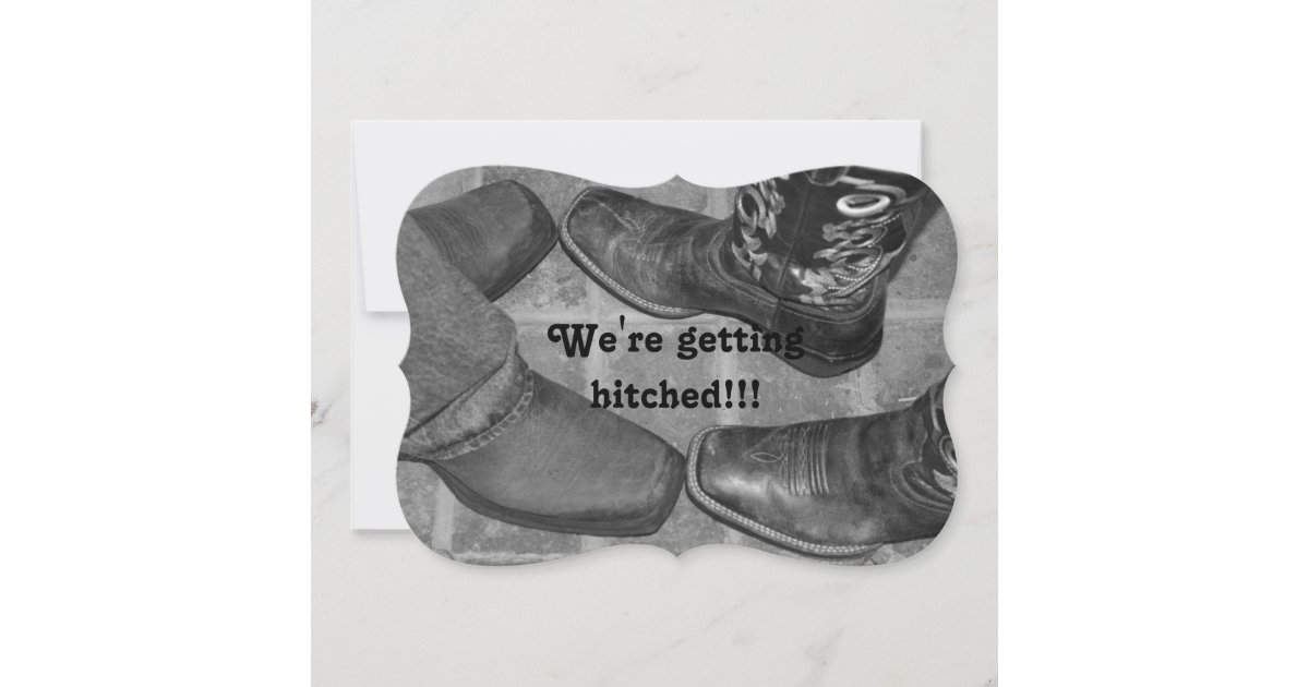 WE'RE GETTING HITCHED!!! WEDDING INVITATION | Zazzle
