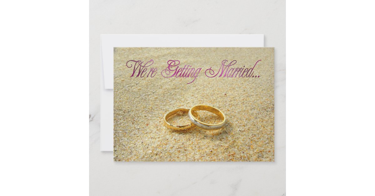 We're Getting Married Wedding Invitation | Zazzle