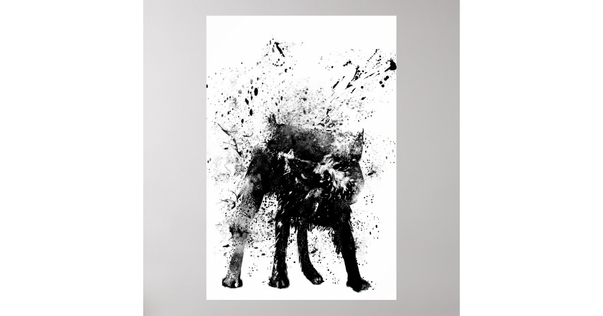 wet dog poster | Zazzle