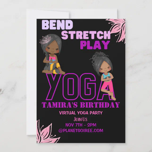What a Stretch Birthday Invitation Card | Zazzle