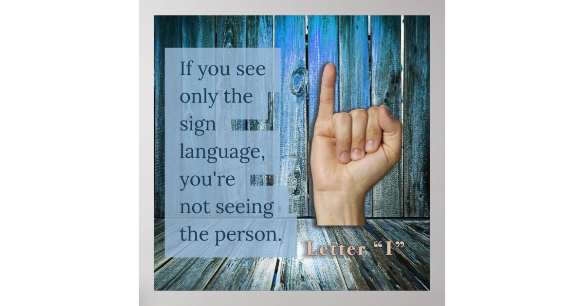 What do you see? Sign Language | Zazzle
