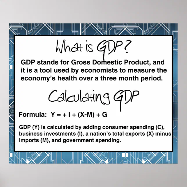What is GDP Economics Poster | Zazzle