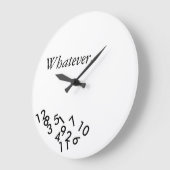 Whatever. clock | Zazzle