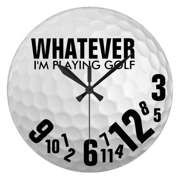 Golf Wall Clocks | Zazzle UK