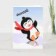 Wheee! Have Fun With This Cute Black Penguin card | Zazzle