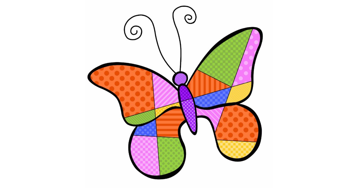 Whimsical Cubism Butterfly Sculpture Standing Photo Sculpture | Zazzle