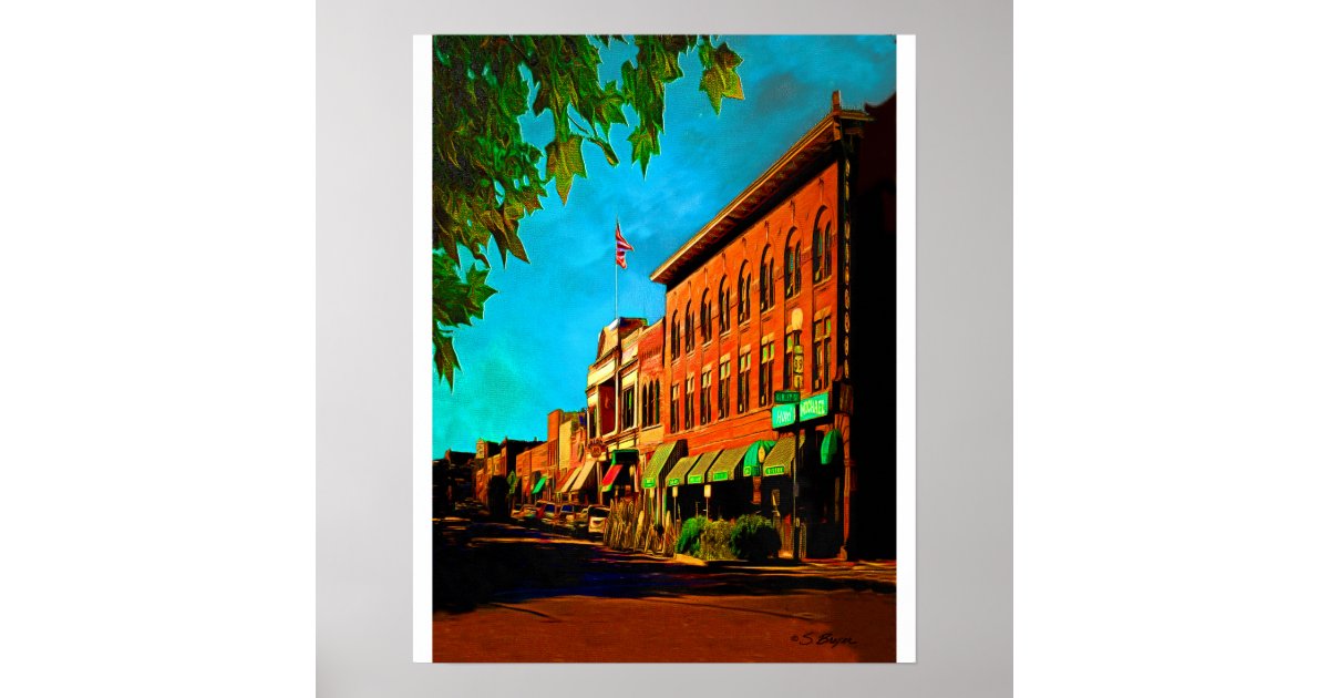 "Whisky Row Prescott" "Prescott Art" Poster | Zazzle