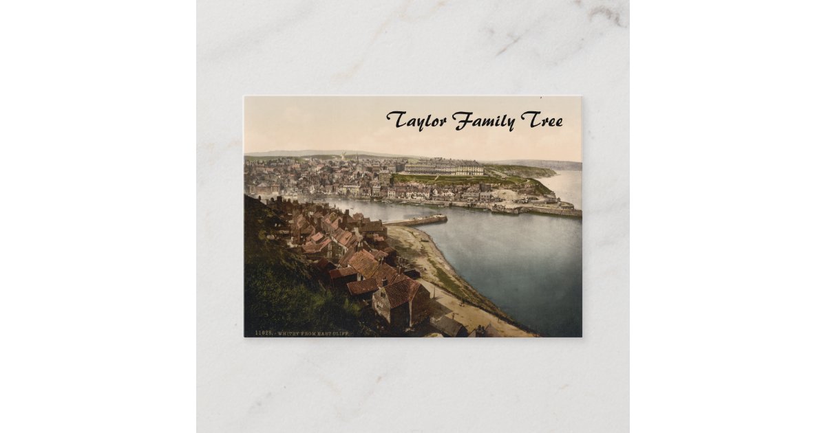 Whitby I, Yorkshire, England Family Tree Business Card | Zazzle
