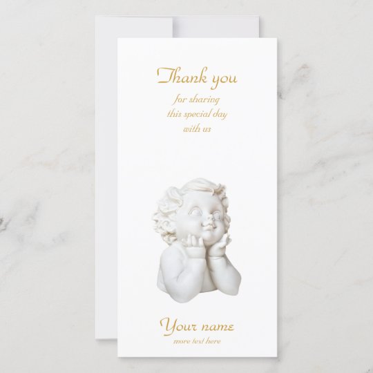 White Angel Thank You Card | Zazzle.co.uk