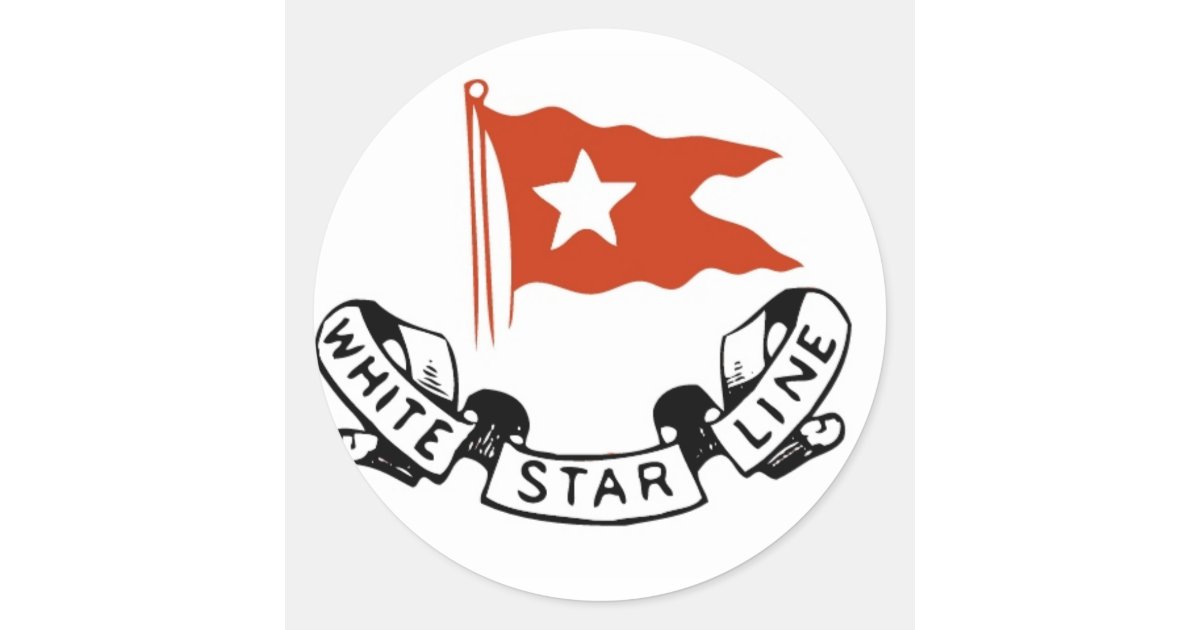 White Star Line Logo Classic Round Sticker | Zazzle