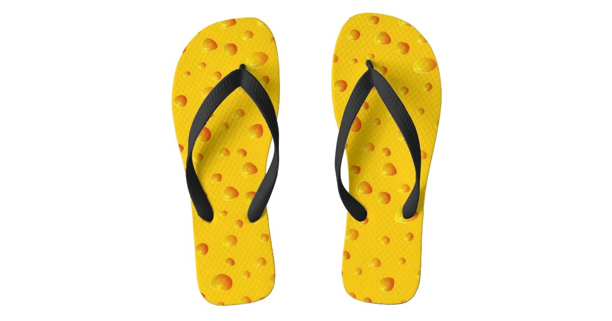 WHO CUT THE CHEESE! ~v.2~ Flip Flops | Zazzle