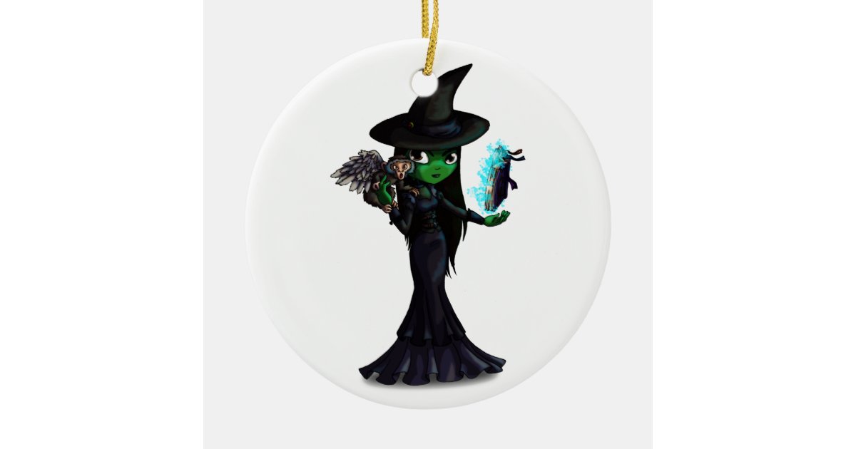 Wicked Witch Ceramic Tree Decoration | Zazzle