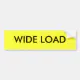 WIDE LOAD BUMPER STICKER | Zazzle