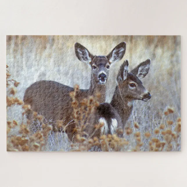 Wild Mule Deer Pair | California Jigsaw Puzzle | Zazzle