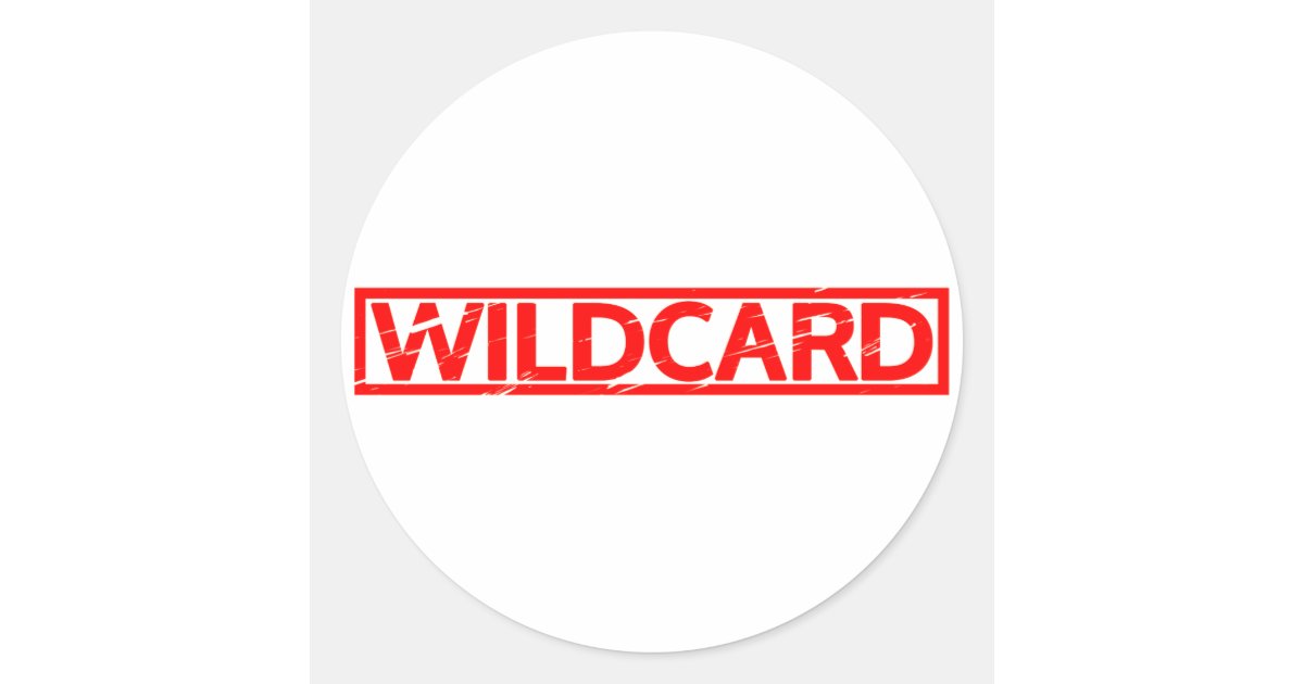 Wildcard Stamp Classic Round Sticker | Zazzle