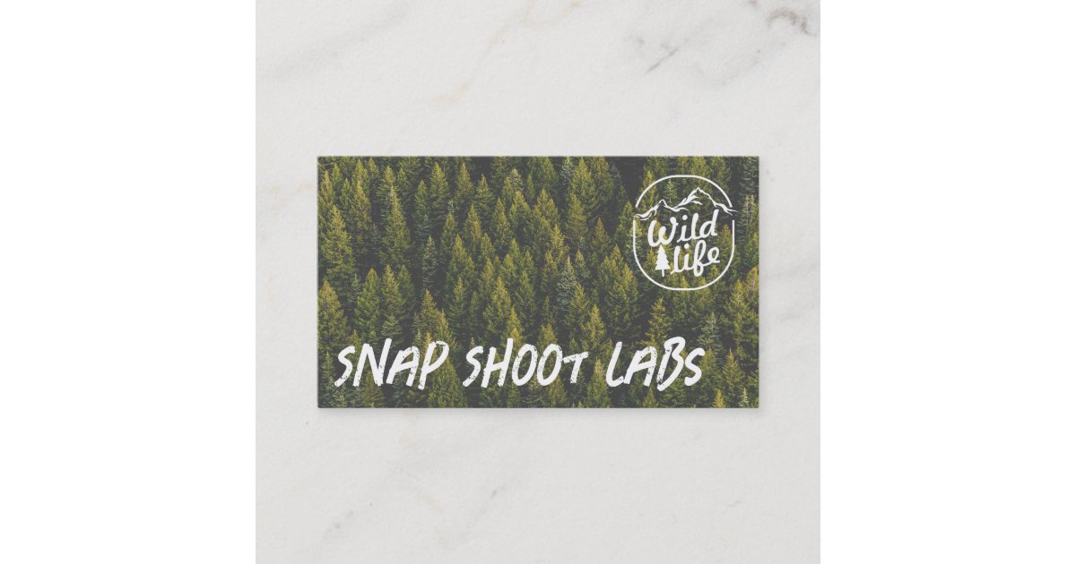 Wildlife Logo | Forrest Business Card | Zazzle