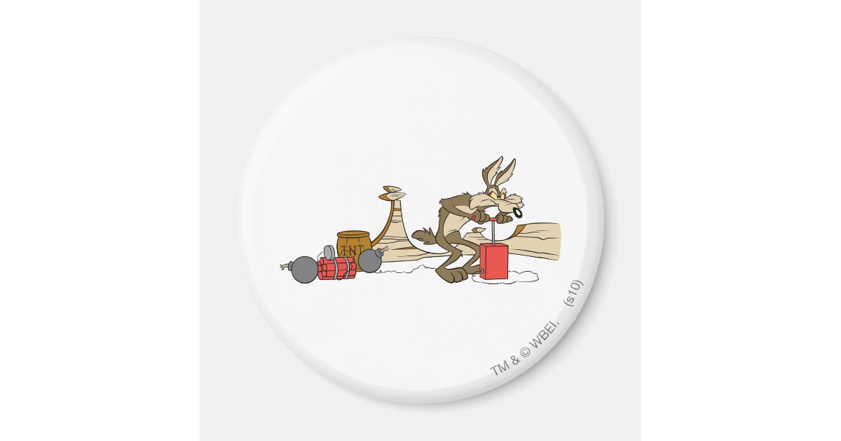 WILE E. COYOTE™ ACME TNT MAGNET | Zazzle