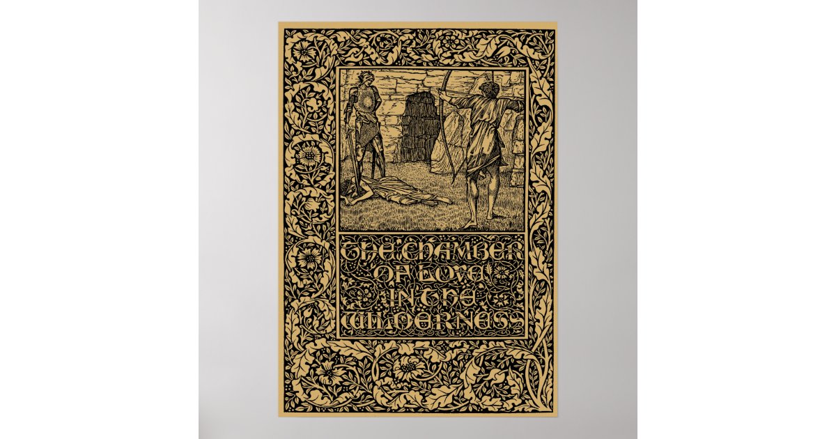 William Morris Kelmscott Press page 1896 Poster | Zazzle