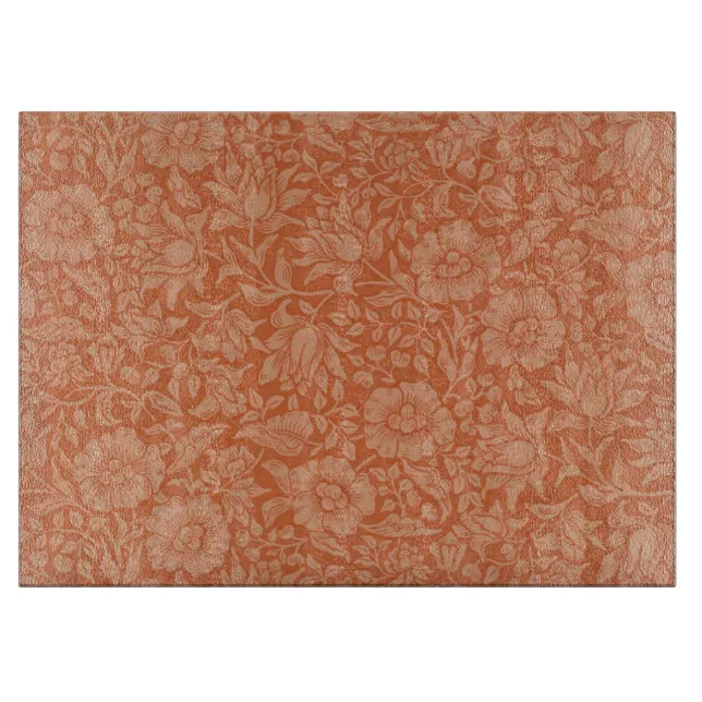 William Morris Mallow Floral Wallpaper Design Cutting Board | Zazzle