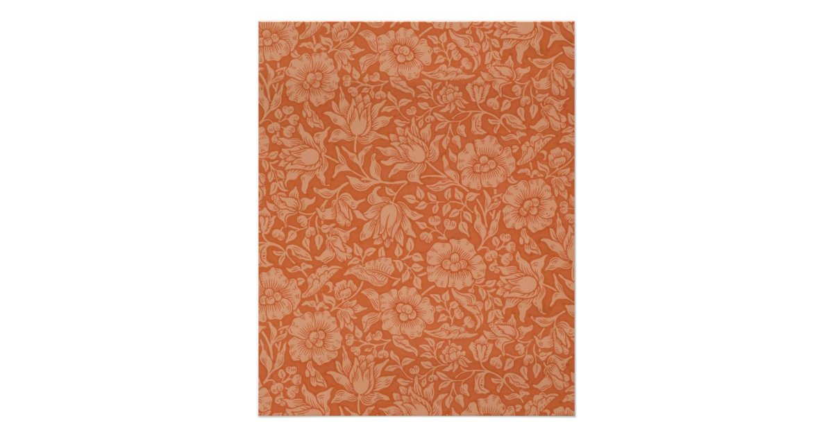 William Morris Mallow Floral Wallpaper Design Poster | Zazzle William Morris Mallow Floral Wallpaper Design Poster | Zazzle