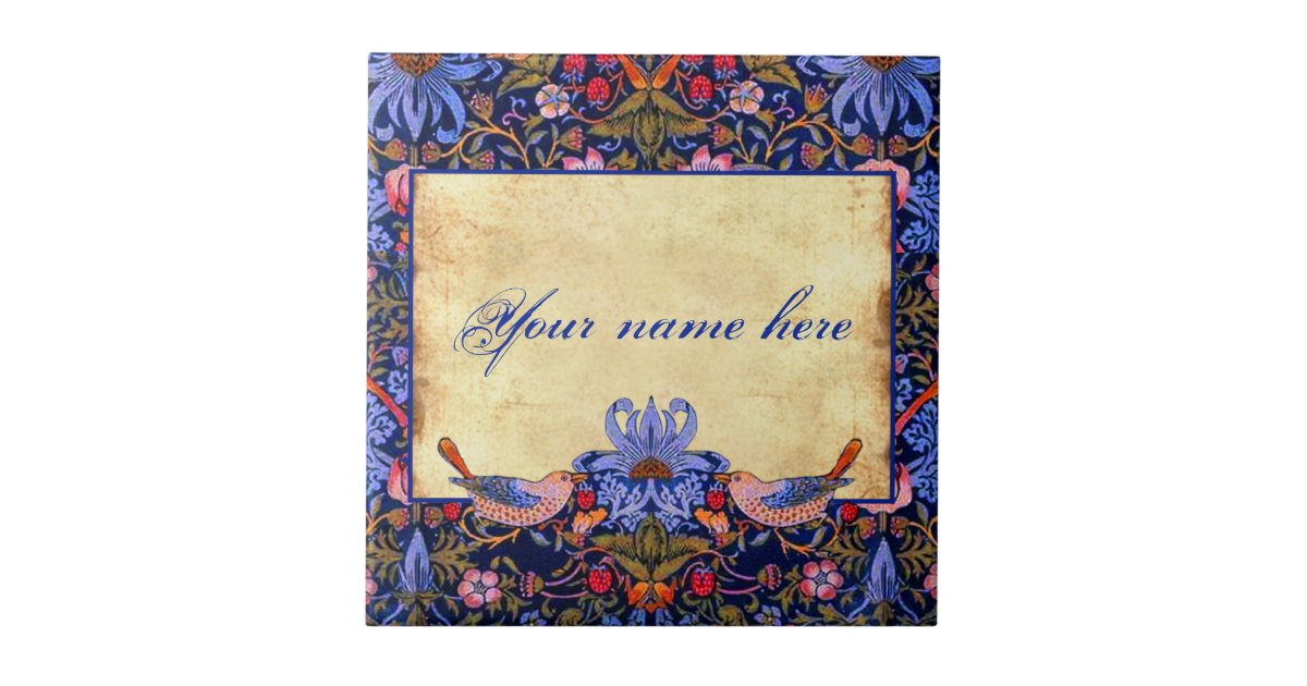 William Morris Pre-Raphaelite Customisable Tile | Zazzle.co.uk William Morris Pre-Raphaelite Customisable Tile | Zazzle.co.uk