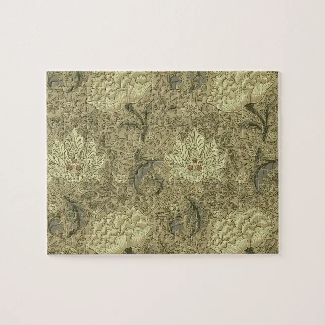 William Morris Windrush Wallpaper Pattern Jigsaw Puzzle | Zazzle