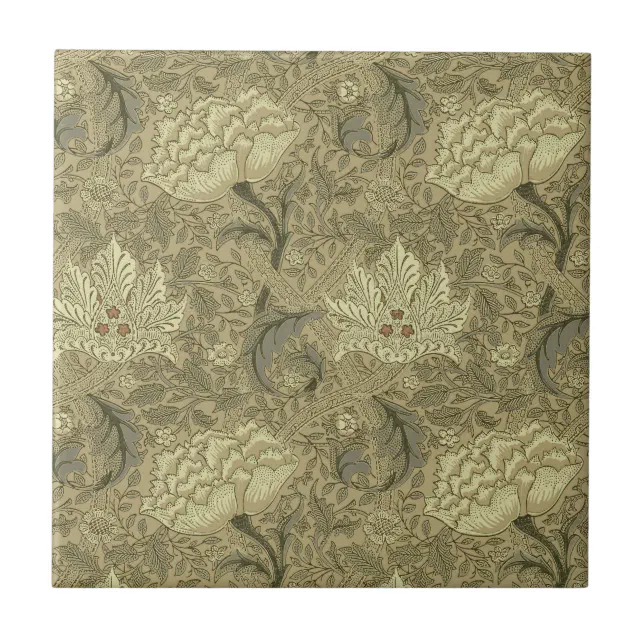 William Morris Windrush Wallpaper Pattern Tile | Zazzle