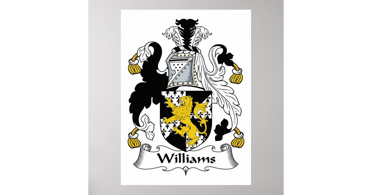 Williams Family Crest Poster | Zazzle