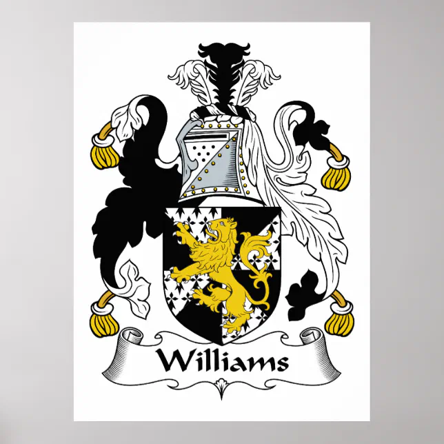 Williams Family Crest Poster | Zazzle