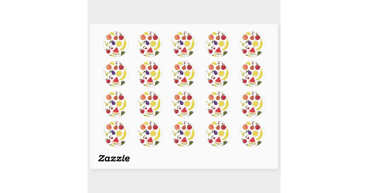 Willy Wonka Lickable Wallpaper Pattern Classic Round Sticker | Zazzle